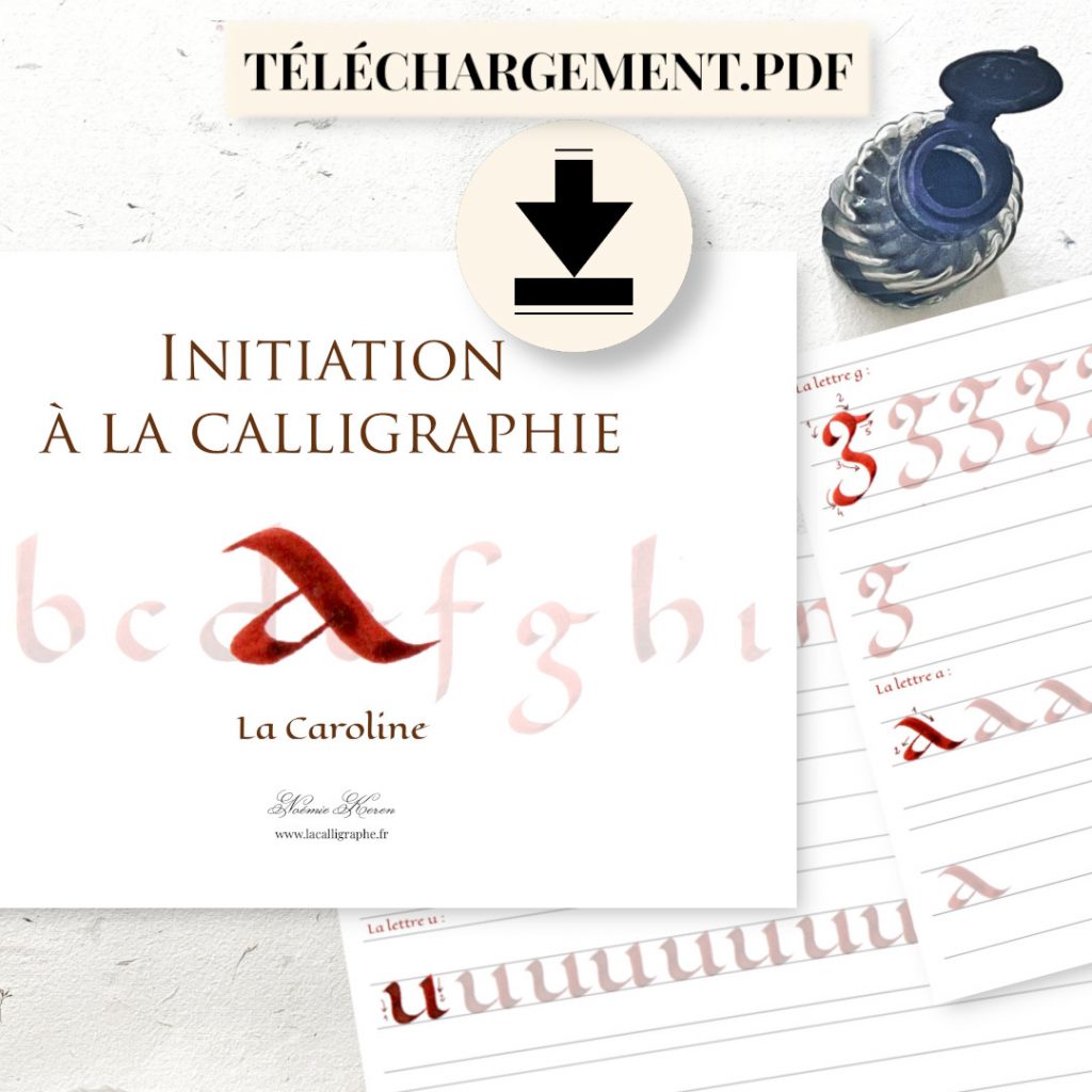 Calligraphie "Caroline" facile : Cours vidéo + fiches à télécharger ...